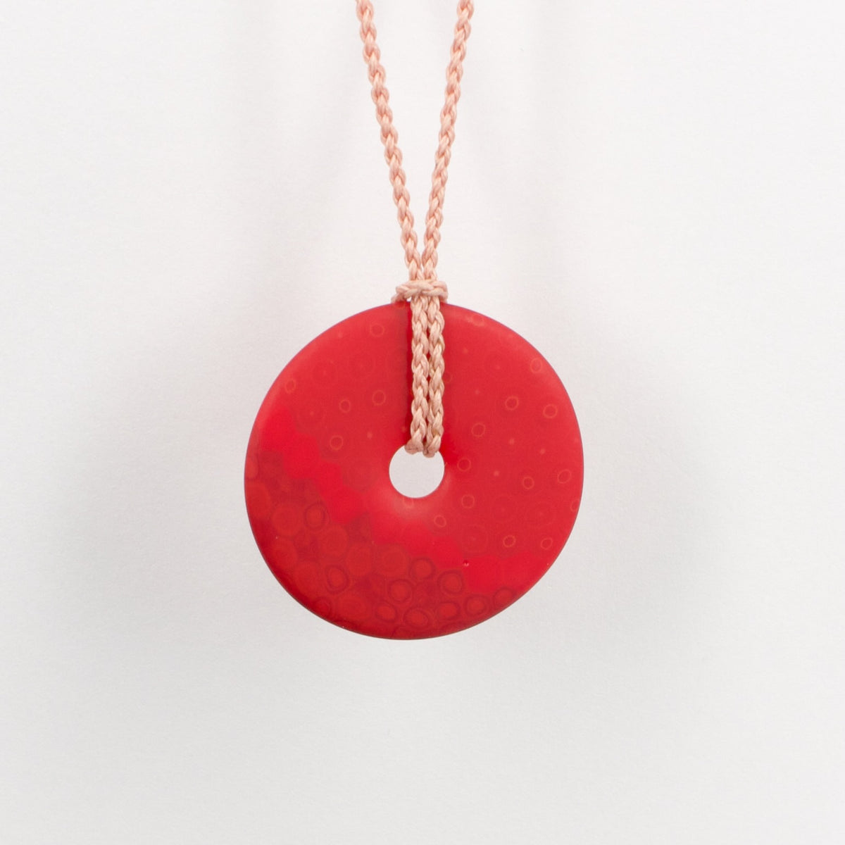 GSM13: Pi disc pendant - red – Quadrant Gallery