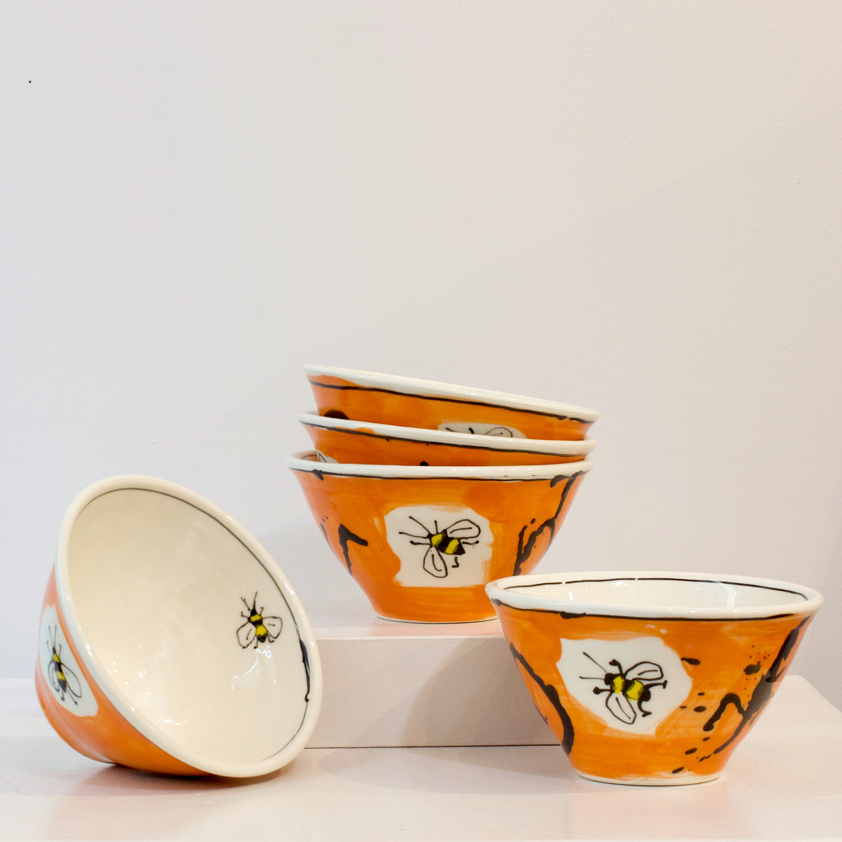 PH: Orange bee bowls – Quadrant Gallery