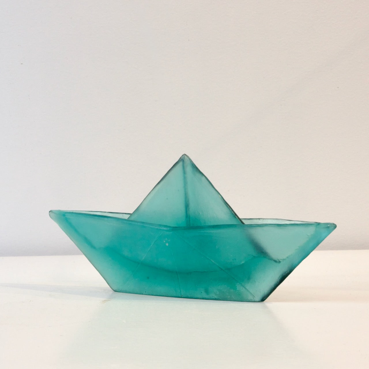 TBA125: Origami boat - jade – Quadrant Gallery